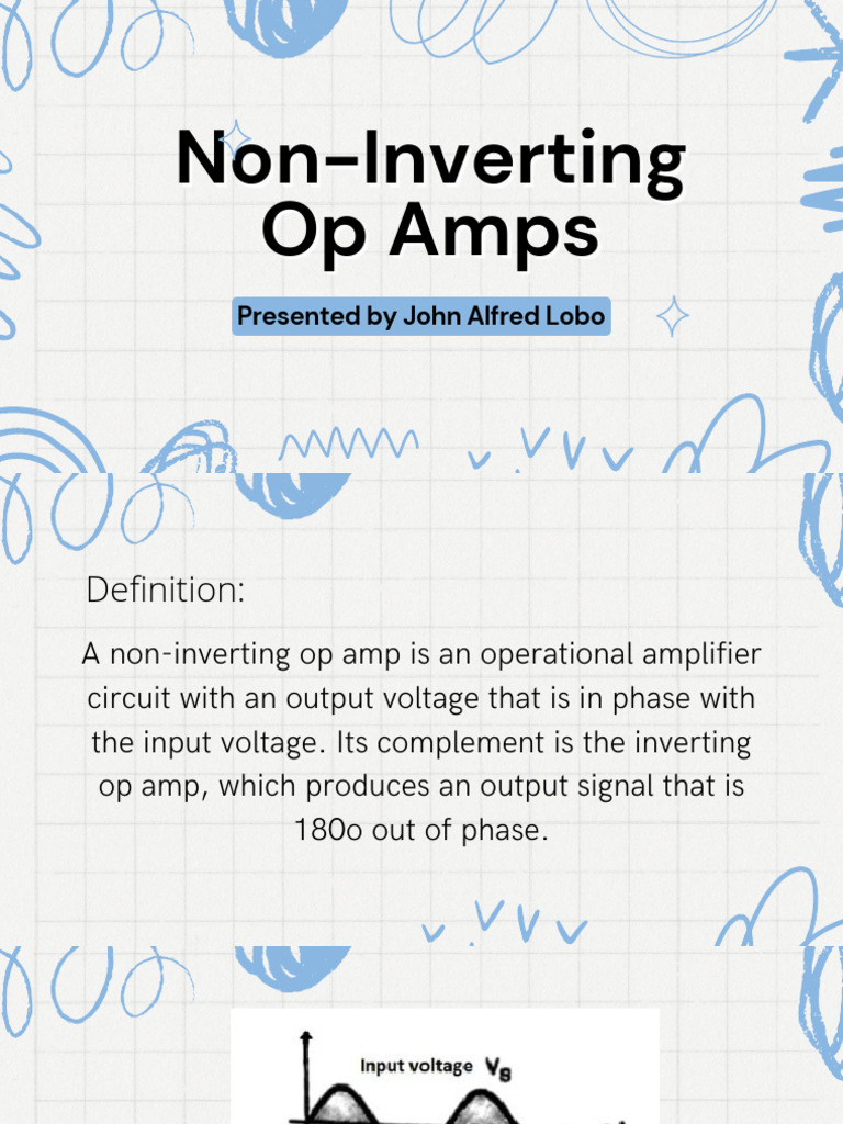 Non-Inverting Op- | PDF | Amplifier | Operational Amplifier