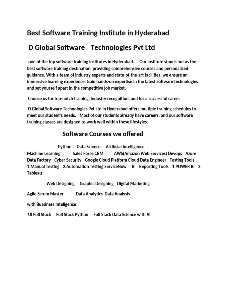 D Global Technologies Introduction | PDF