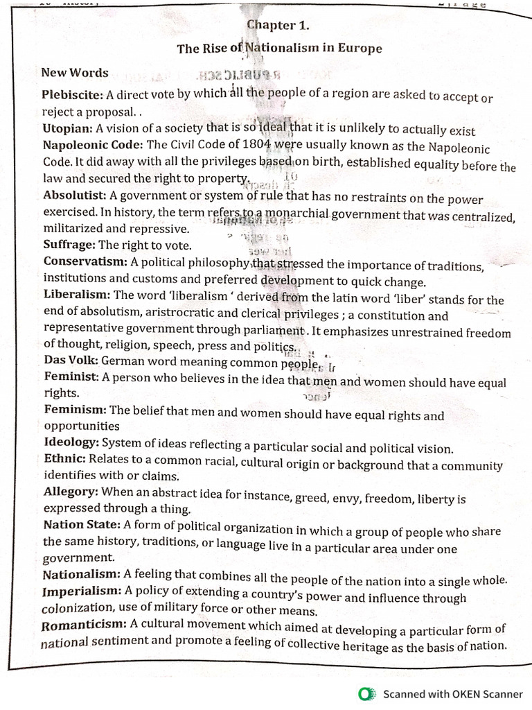 History lesson 1 class 10 | PDF