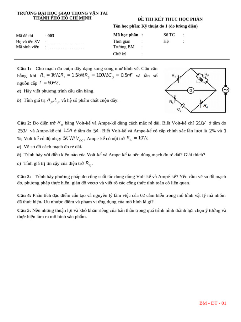 De thi KTD - Đề 3 | PDF