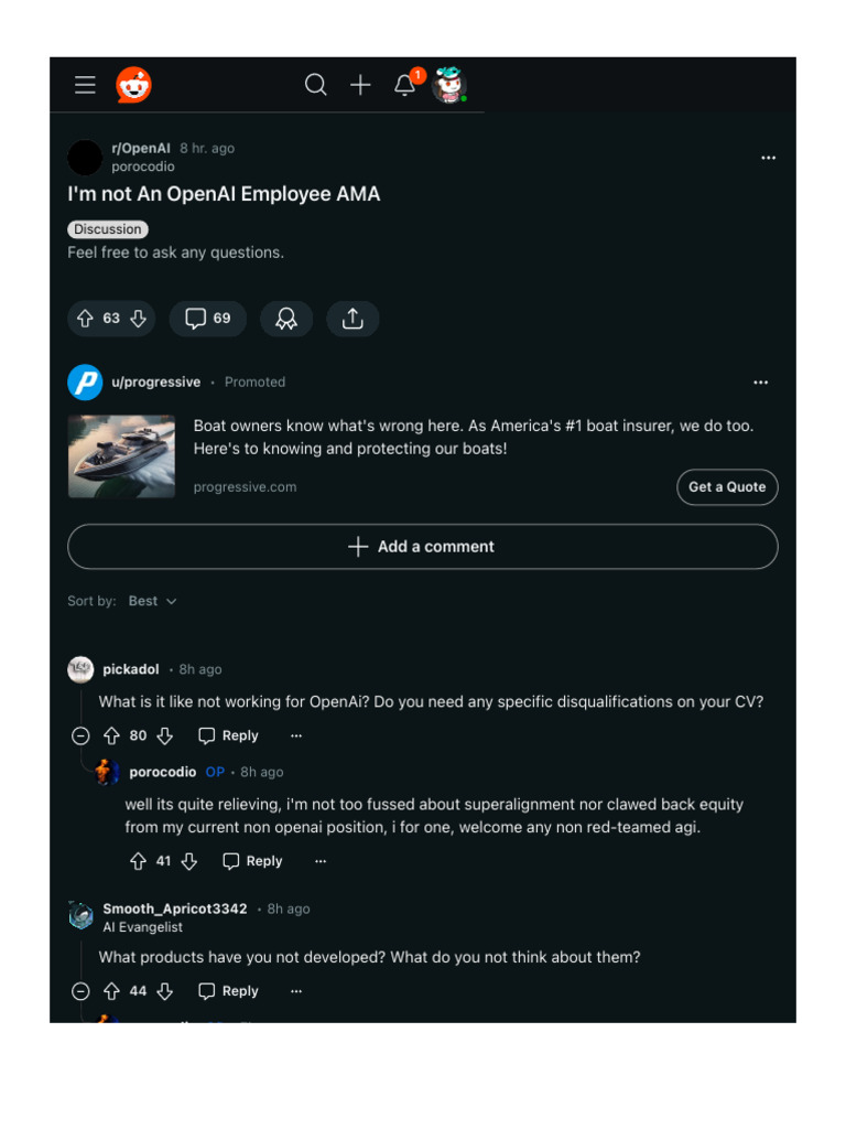 I'm Not An OpenAI Employee AMA - r-OpenAI 2 | PDF | Artificial ...