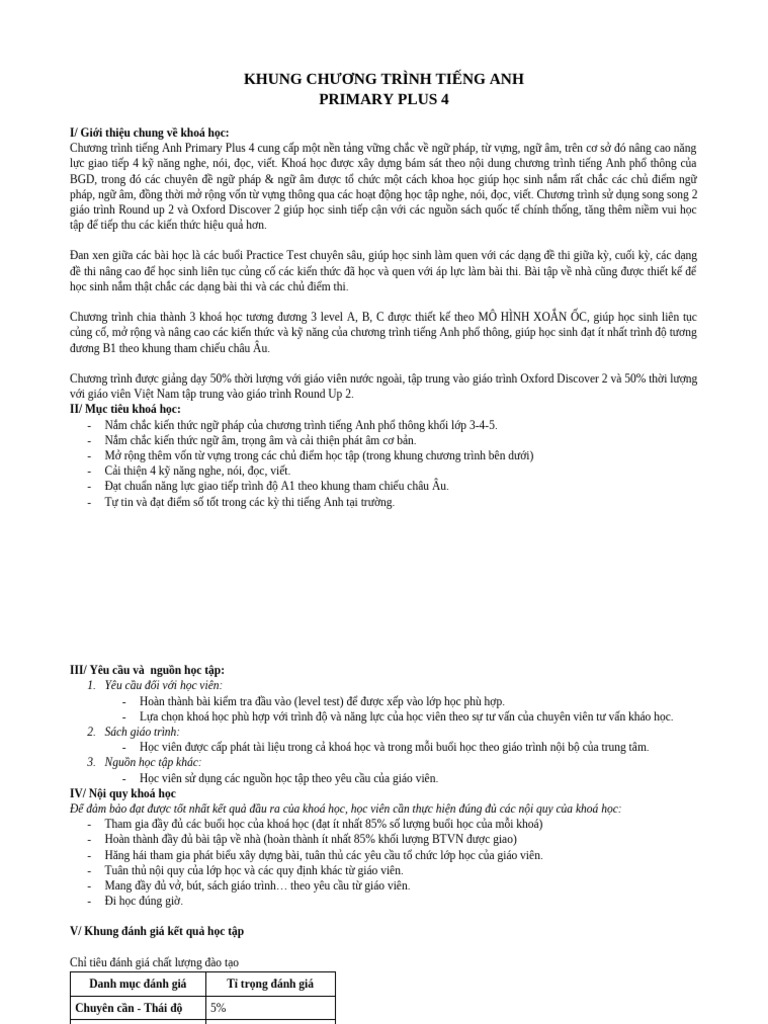 Primary Plus 4 | PDF
