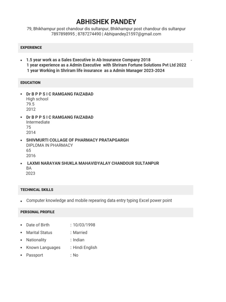 Abhishek Resume | PDF