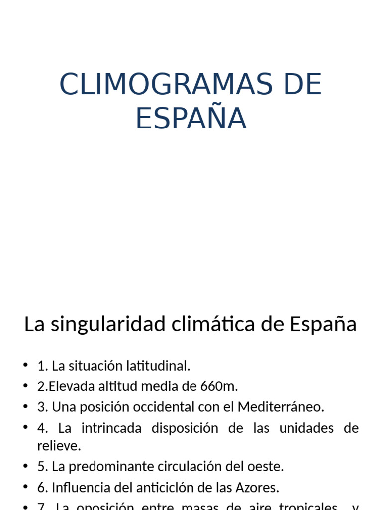 Climogramas de España | PDF