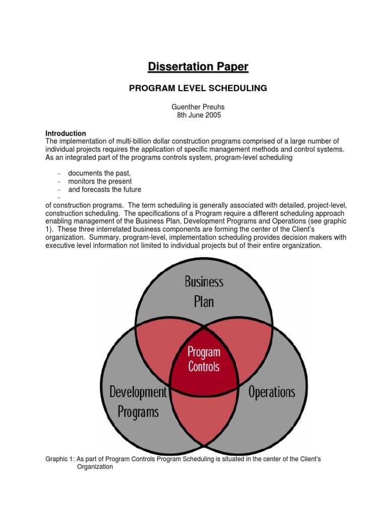 Program Level Scheduling | PDF | Risk Management | Risk