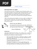 Class 8 Light Chapter Notes | PDF | Reflection (Physics) | Eye