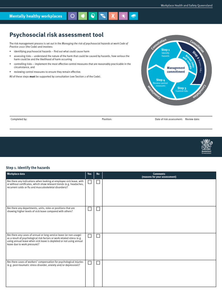 Psychosocial Risk Assessment | PDF | Risk | Occupational Safety And Health