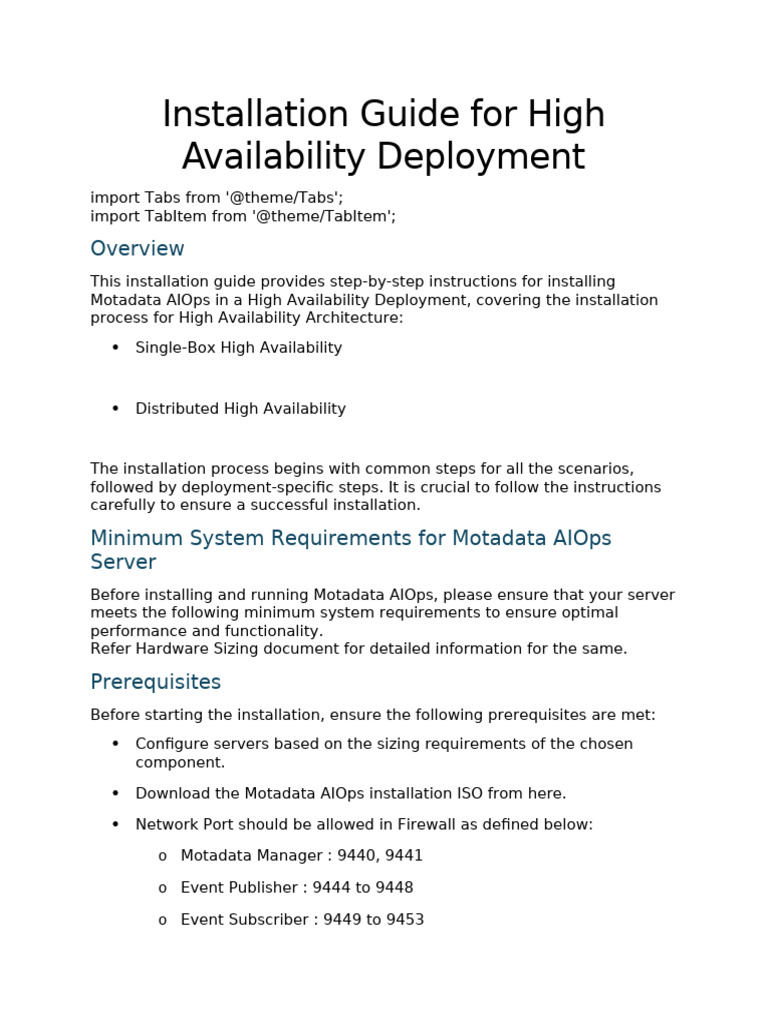 Motadata AIOps High Availability Setup Guide | PDF | Domain Name System ...