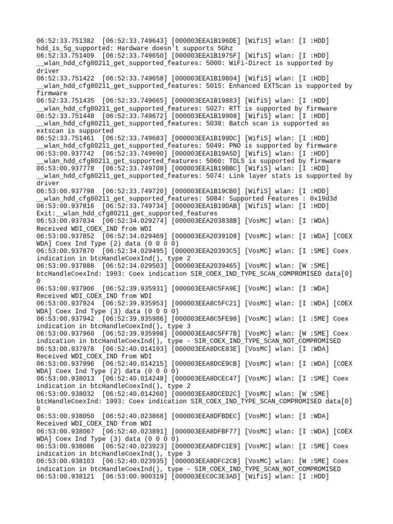 Host Driver Logs Current | PDF | Wi Fi | Information And Communications Technology