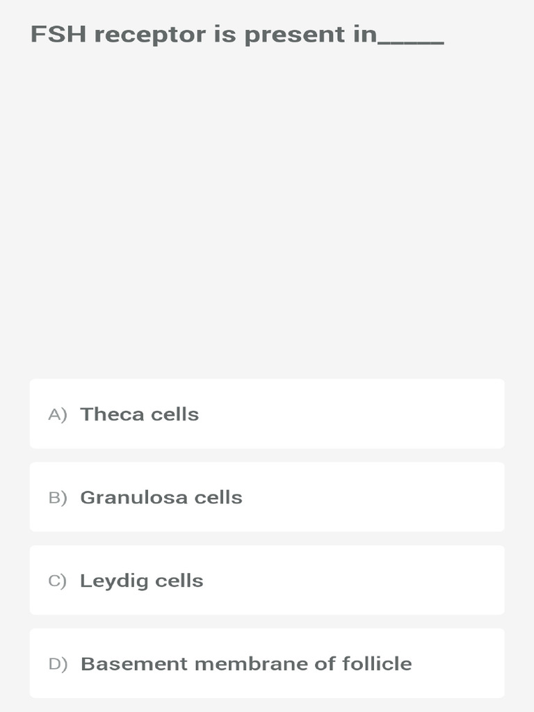 FSH Receptors | PDF