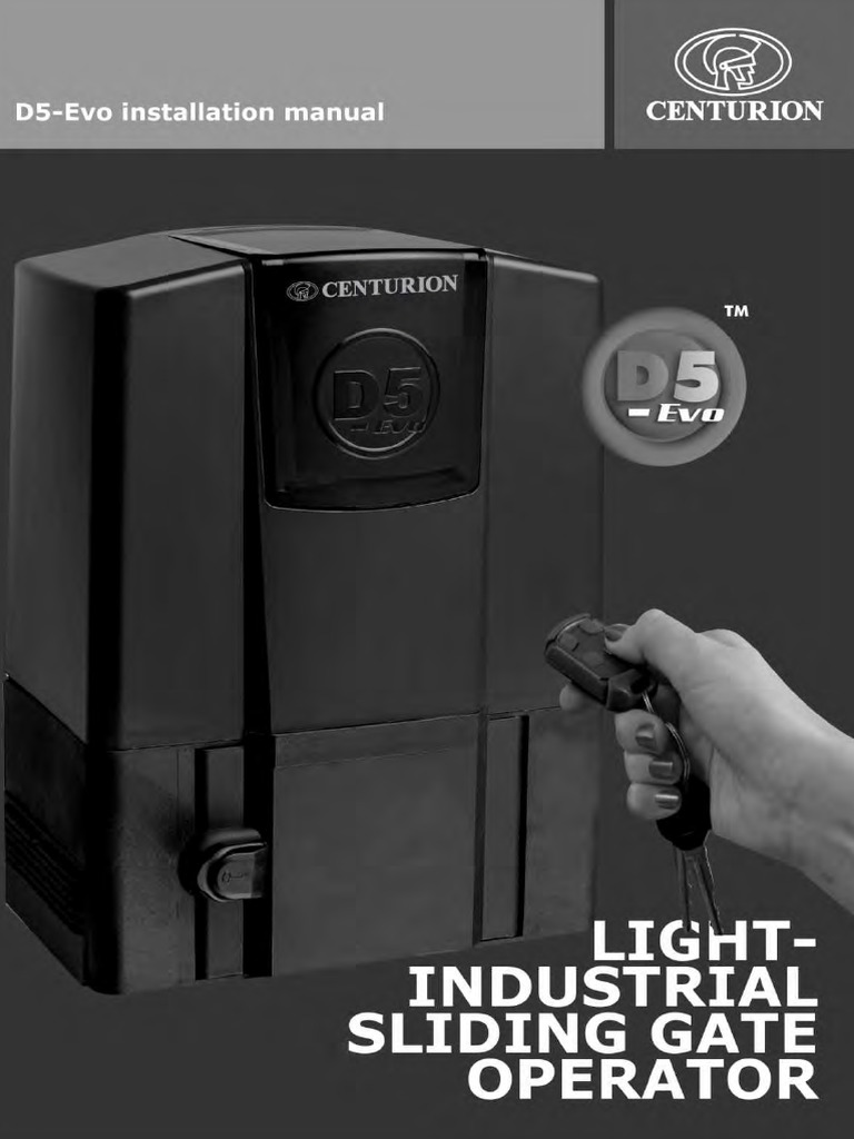 Centurion d5 Evo Gate Motor Kit m | PDF