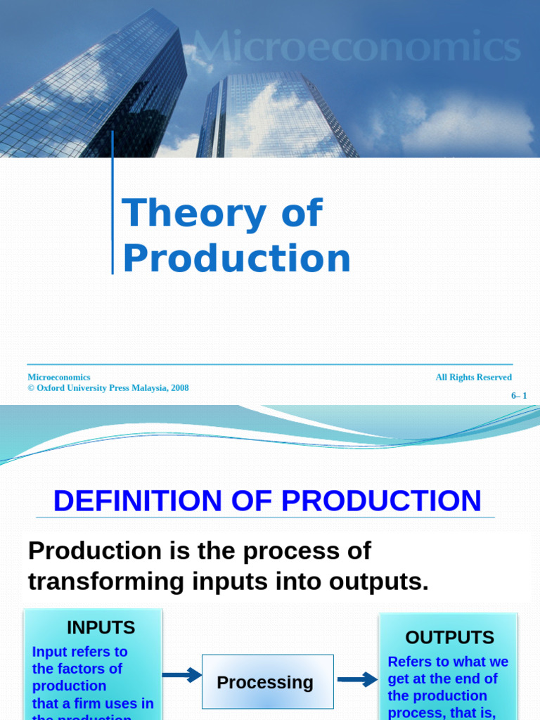 Theory of Production Final | PDF | Production Function | Business
