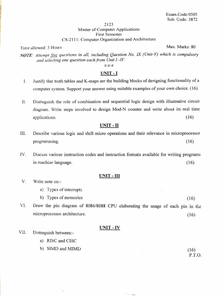MCA Sem 1 PYQ Dec 2023 | PDF | Databases | Pointer (Computer Programming)