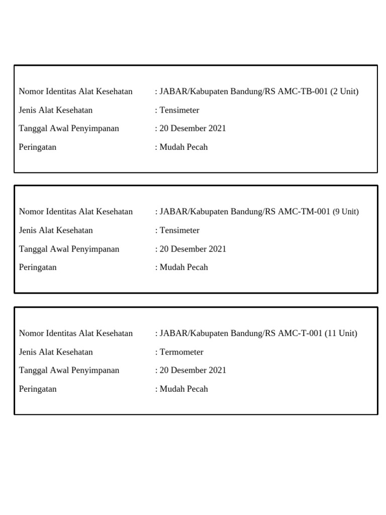 Simbol Dan Label b3 Merkuri | PDF