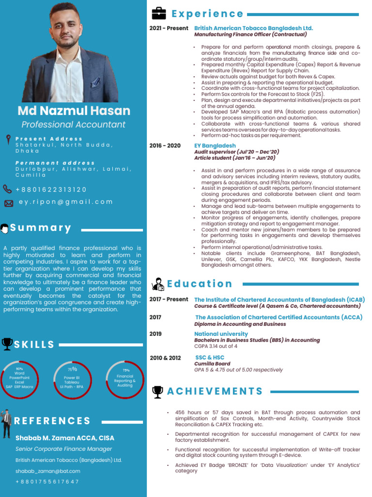 CV - MD_NAZMUL_HASAN | PDF | Accountant | Business