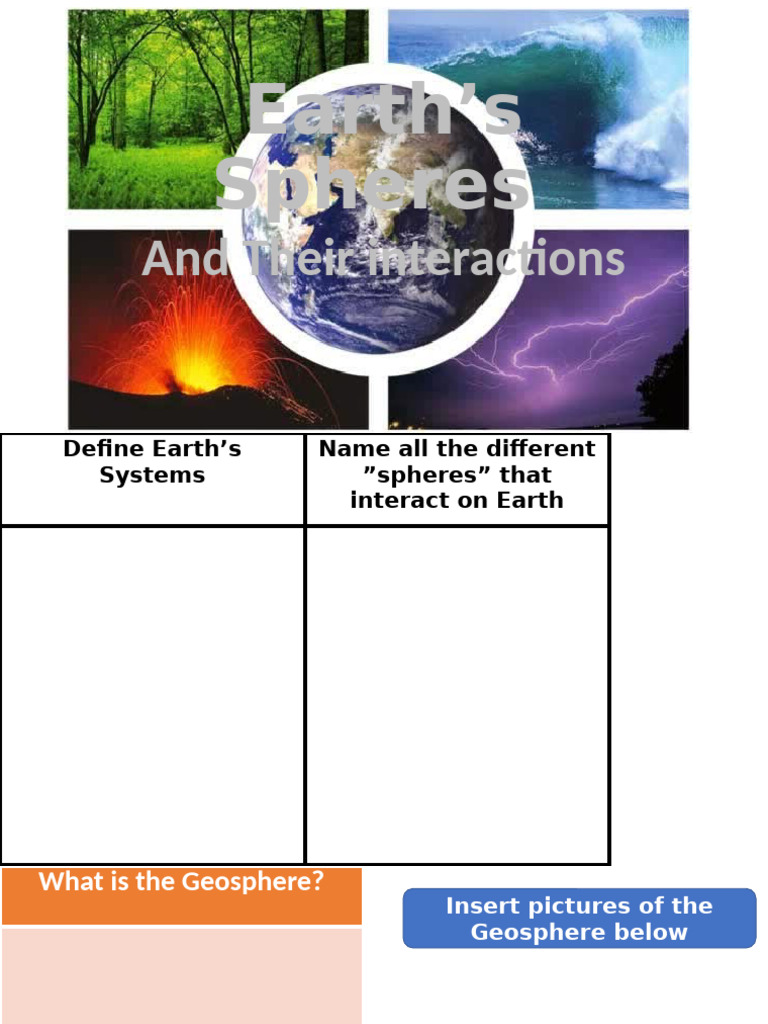 Earth's Spheres_STEM Elective | PDF | Physical Oceanography | Biogeography