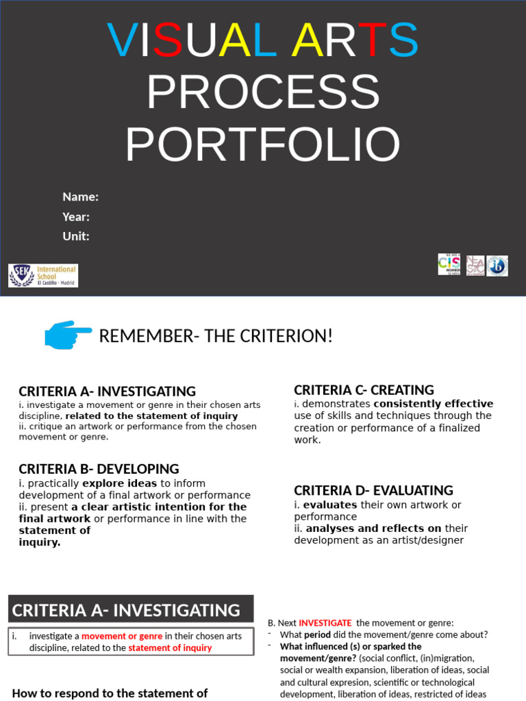 Example of Process Portfolio | PDF | Composition (Visual Arts) | Genre