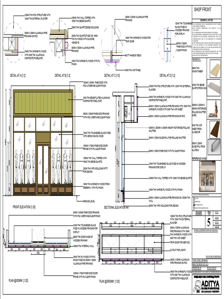 Shop Front Final | PDF | Building Materials | Building Engineering