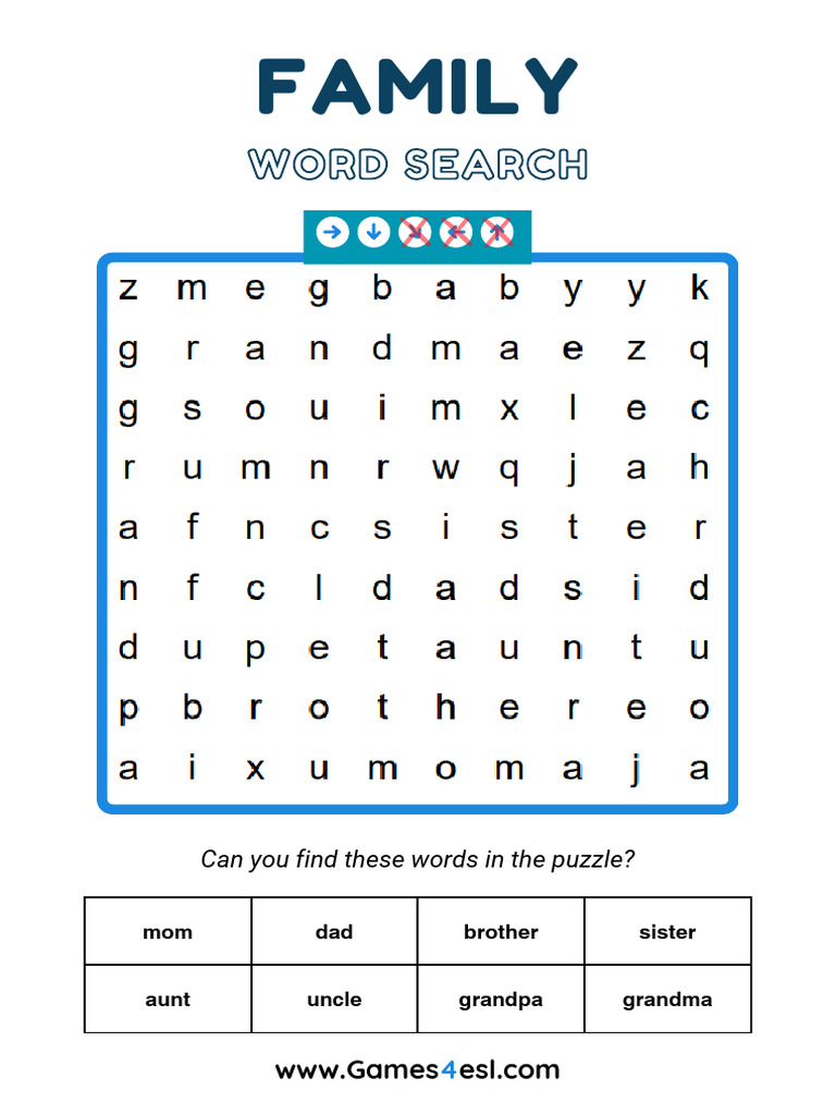 Grade-1-Word-Search-Worksheet-Family | PDF