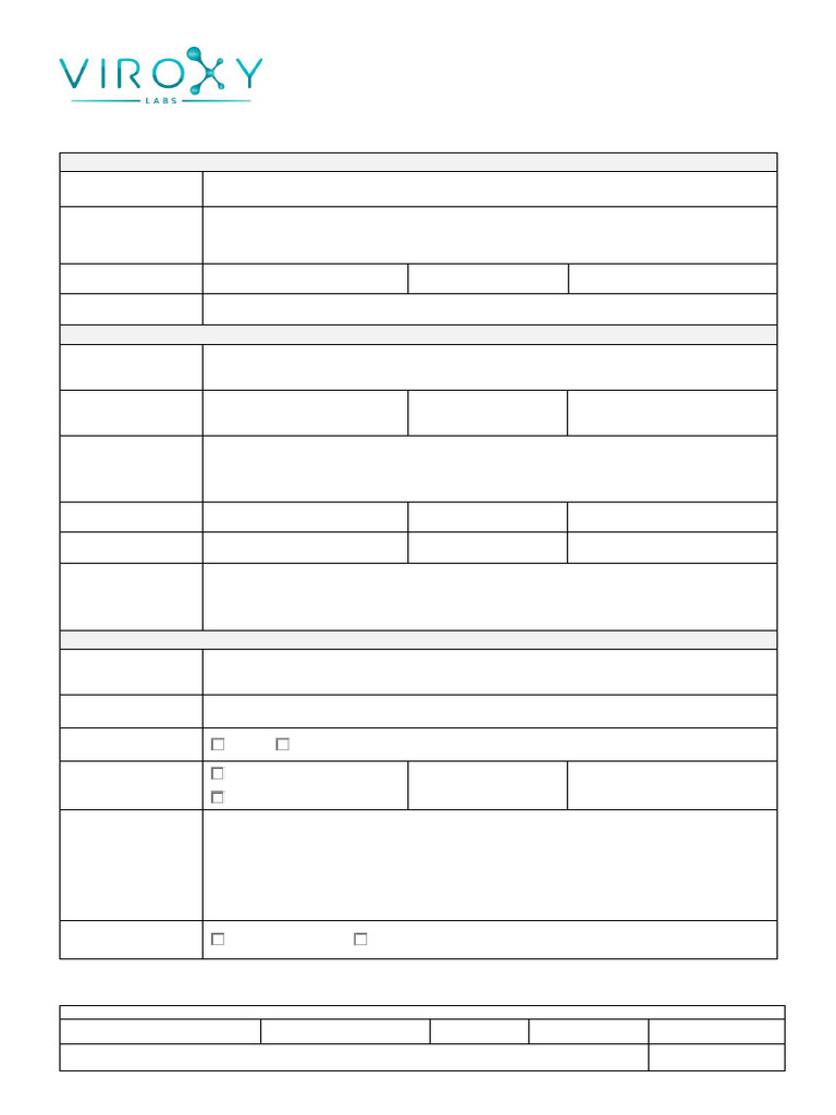 Customer Request Form for Efficacy Testing | PDF | Quality Management ...