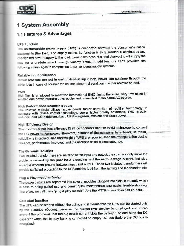 Main -Ups - Manual | PDF