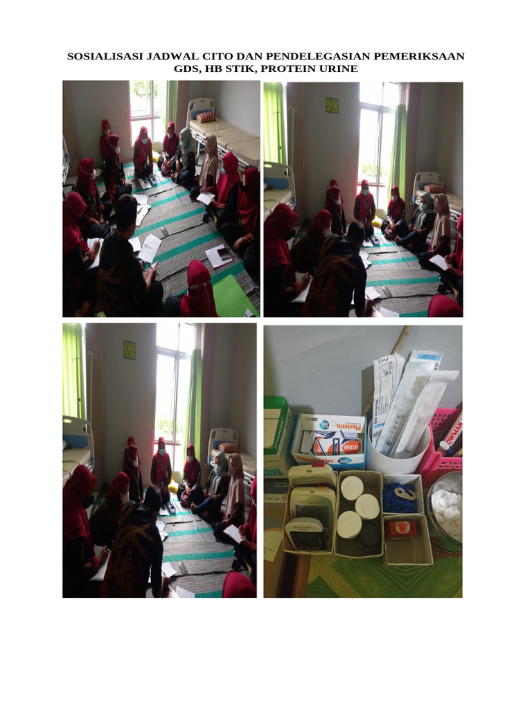 SOSIALISASI JADWAL CITO DAN PENDELEGASIAN PEMERIKSAAN GDS | PDF