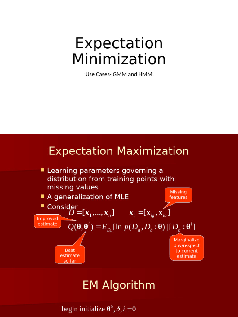 Expectation Minimization | PDF | Statistical Theory | Applied Mathematics