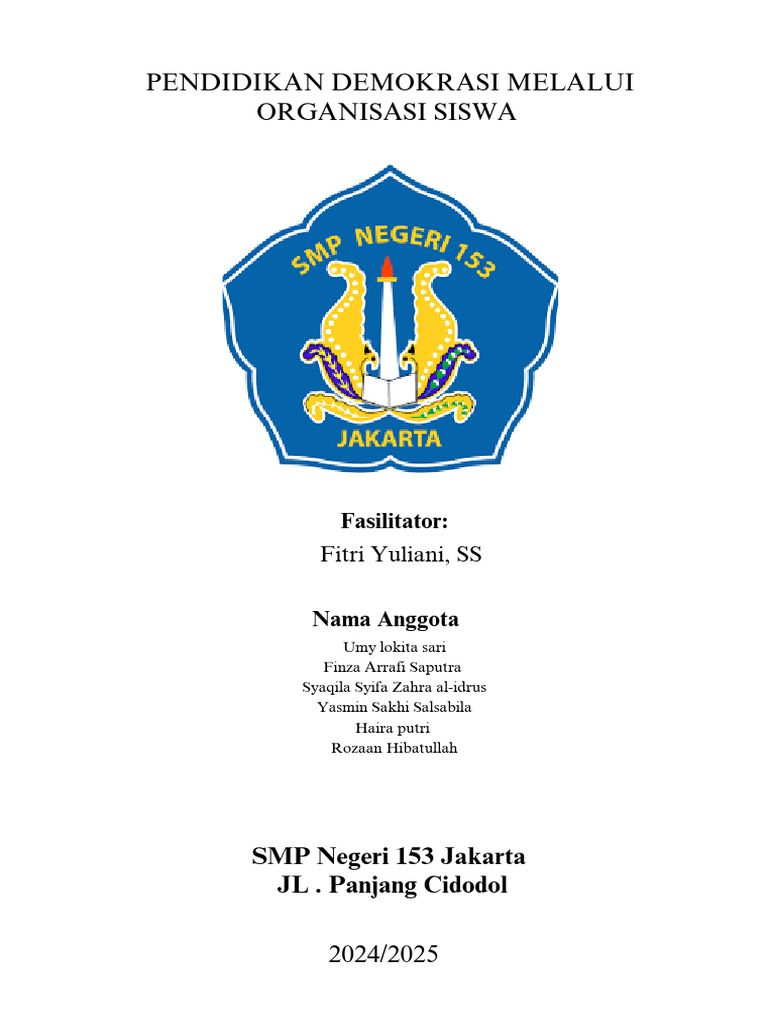 Sampul Makalah Laporan Kegiatan Putih Dan Kuning Minimalis Modern ...