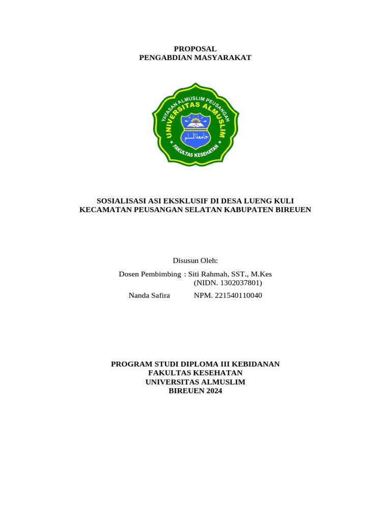 PROPOSAL PKM NANDA 2 | PDF