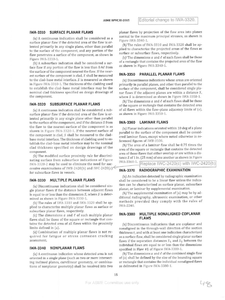 Erratas de ASME XI | PDF