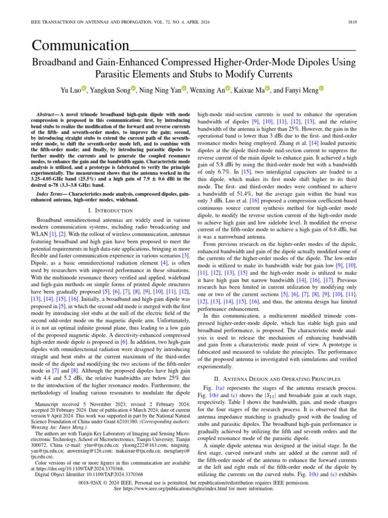 1.Broadband and Gain-Enhanced Compressed Higher-Order-Mode Dipoles ... 1.Broadband and Gain-Enhanced Compressed Higher-Order-Mode Dipoles ...