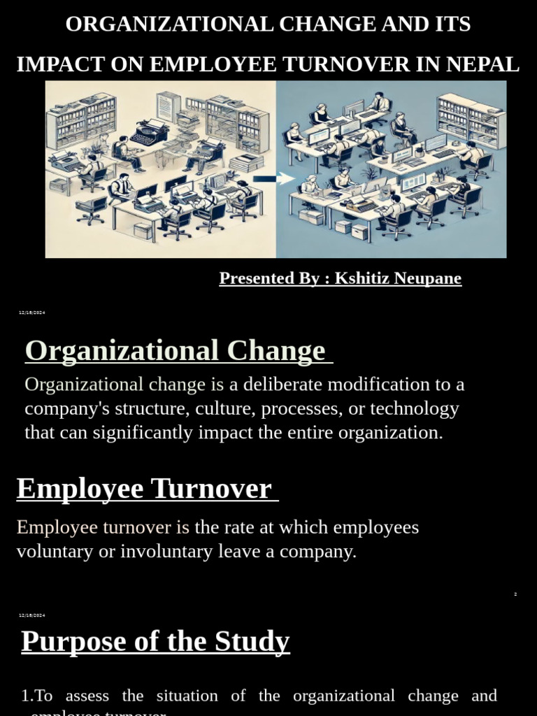 Final Report Presentation. | PDF | Organizational Behavior | Turnover (Employment)