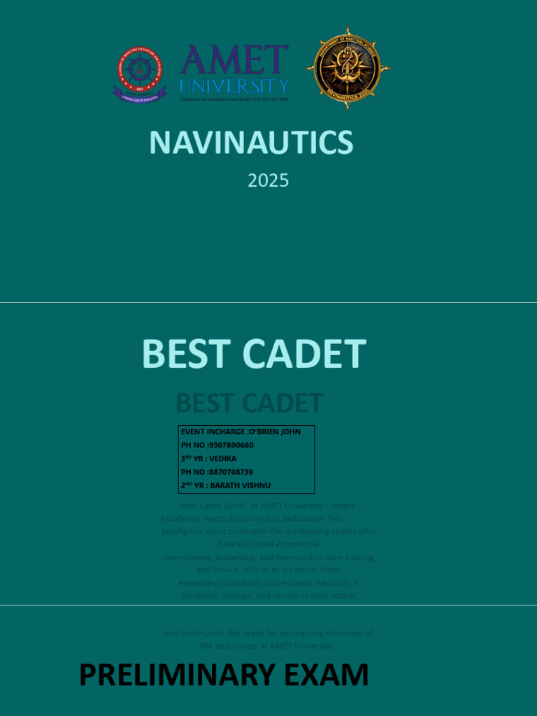 Best Cadet | PDF