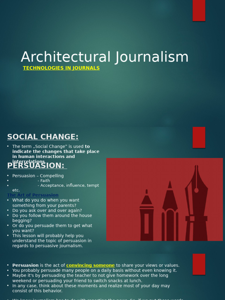 Architectural Journalism - Persuation and Interview Technique | PDF ...
