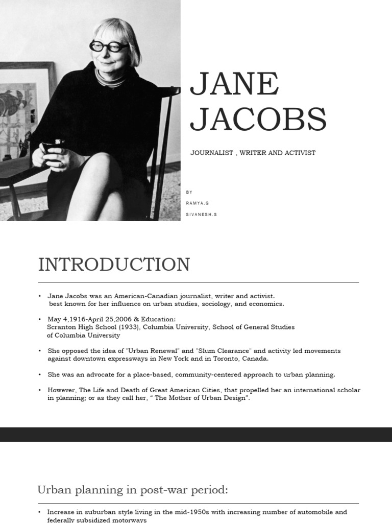 Jane Jacobs & William Whyte | PDF | Suburb | Planning