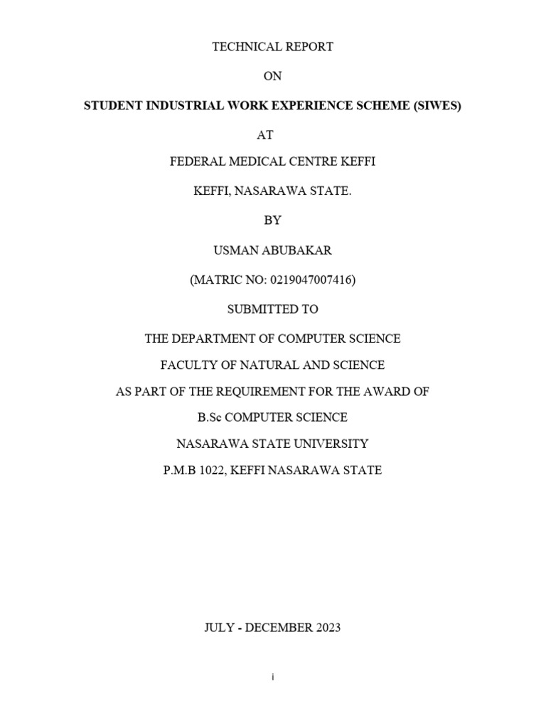 My technical report | PDF | Computer Network | Power Supply