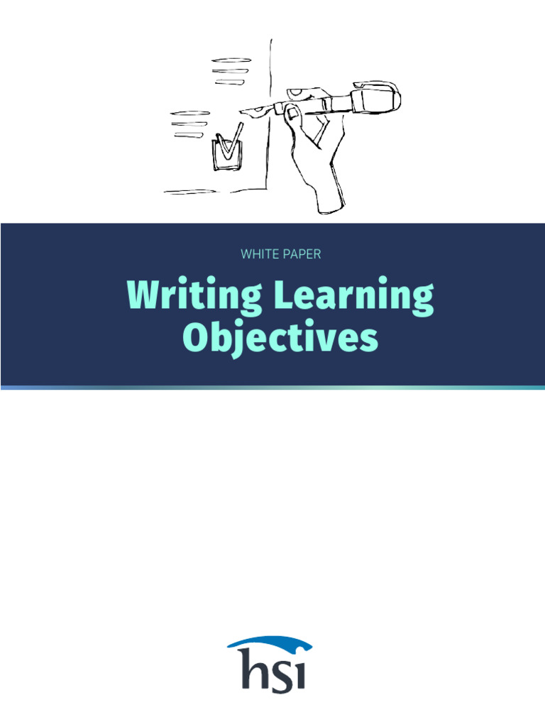 WP Writing Learning Objectives | PDF | Learning | Information