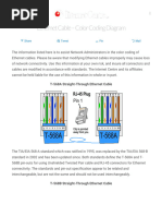 rj45 Color Coding | PDF | Electrical Connector | Electrical Components