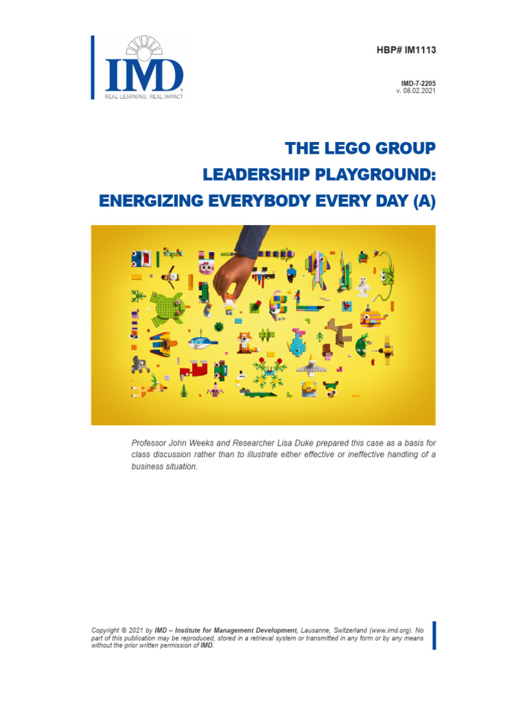 The Lego Group | PDF | Plastic Toys | Lego