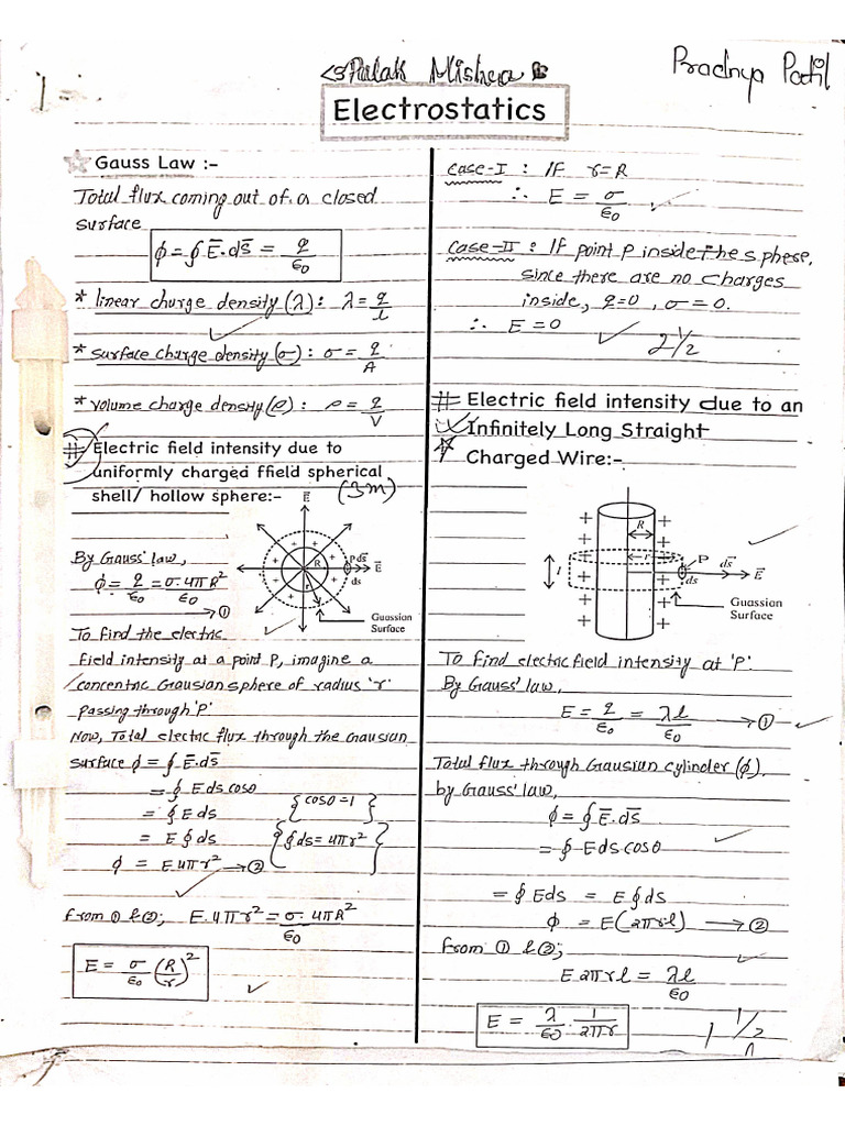 Electrostatics | PDF