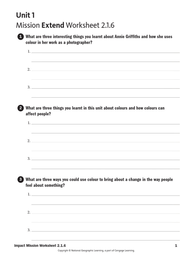 Owi Bre l02 U01 06 Worksheet | PDF