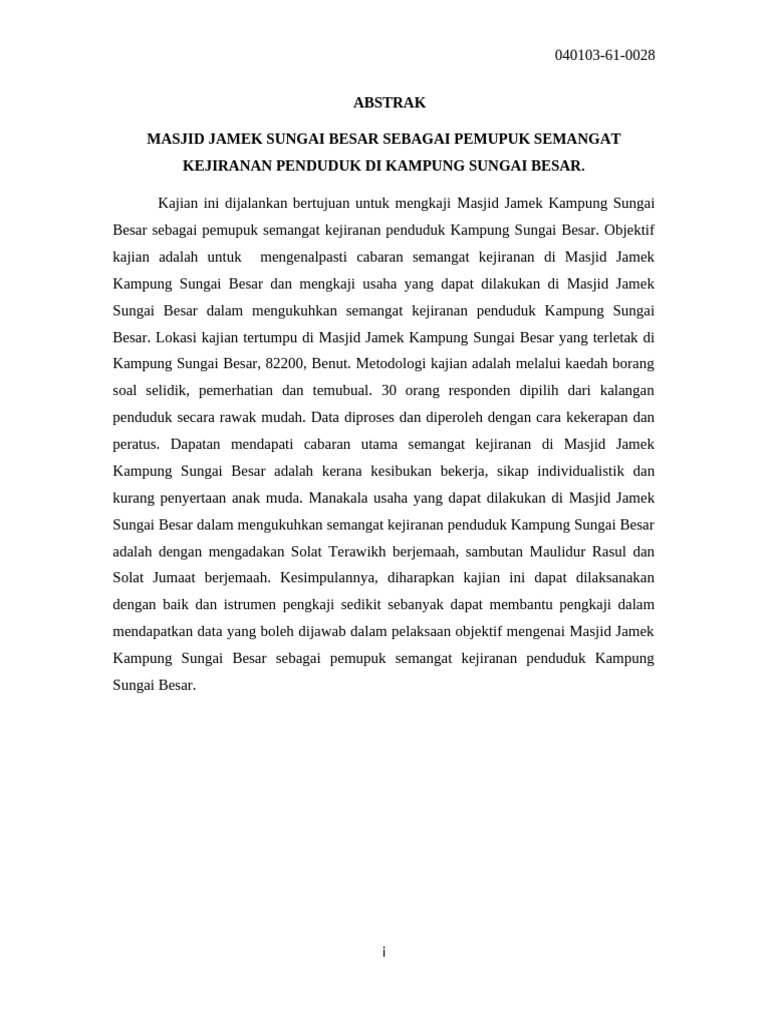 Contoh KK Pengajian Am | PDF