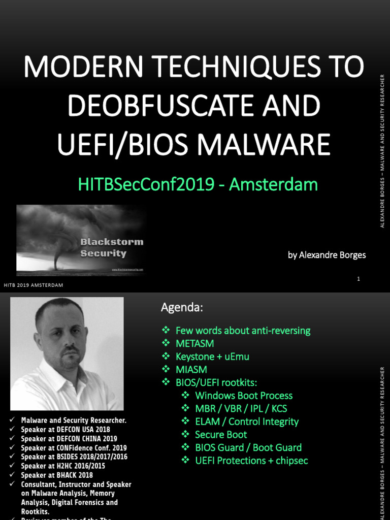 Deobfuscating UEFI Malware Techniques | PDF | Booting | Device Driver