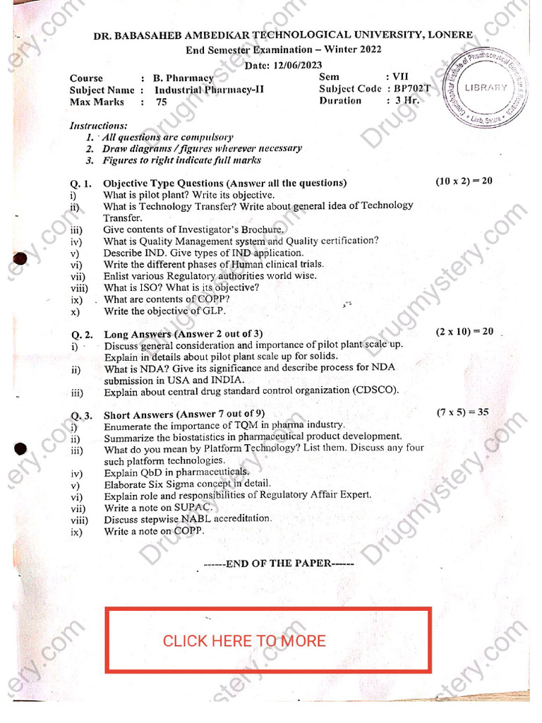 Previous Year Question Paper 7th Sem | PDF