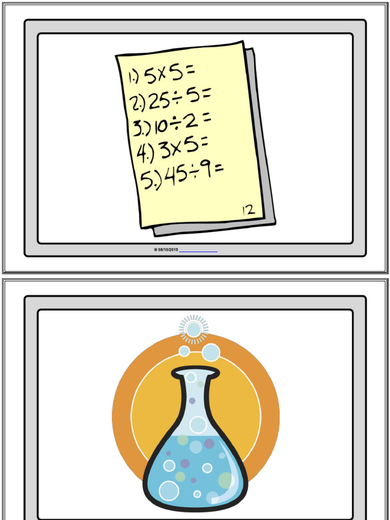 School Subjects Vocabulary Esl Printable Flashcards Without Words For ...