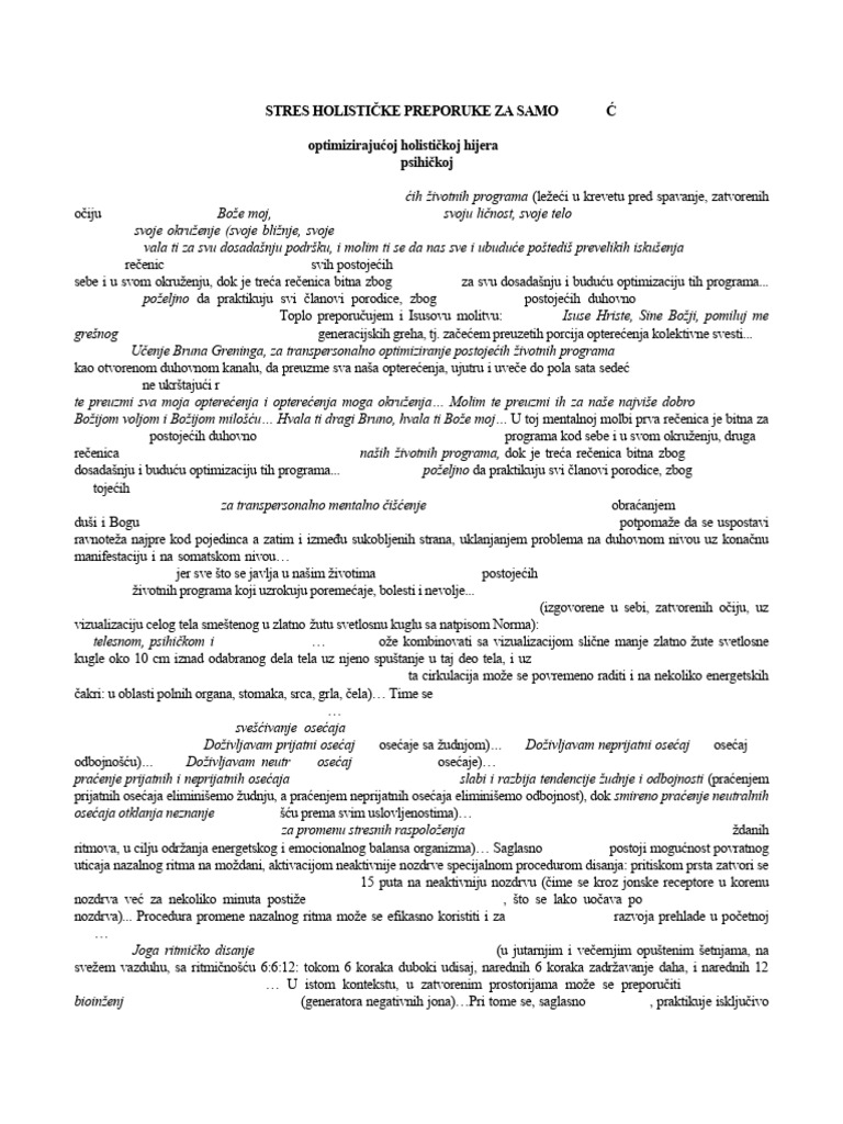 2018 FDR Antistres Preporuke | PDF