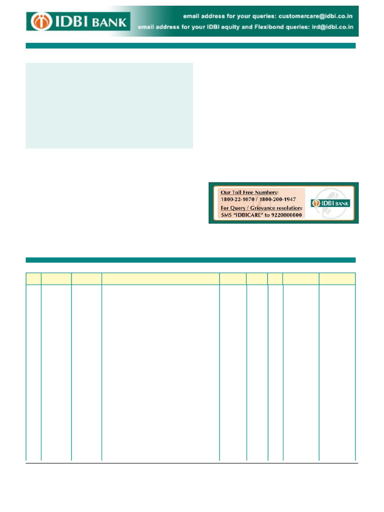 IDBI september 2022 | PDF | Debits And Credits | Banking