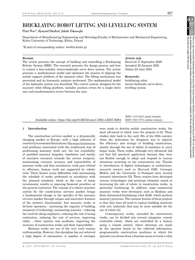 CSL_csl-202104-0001 | PDF | Robot | Robotics