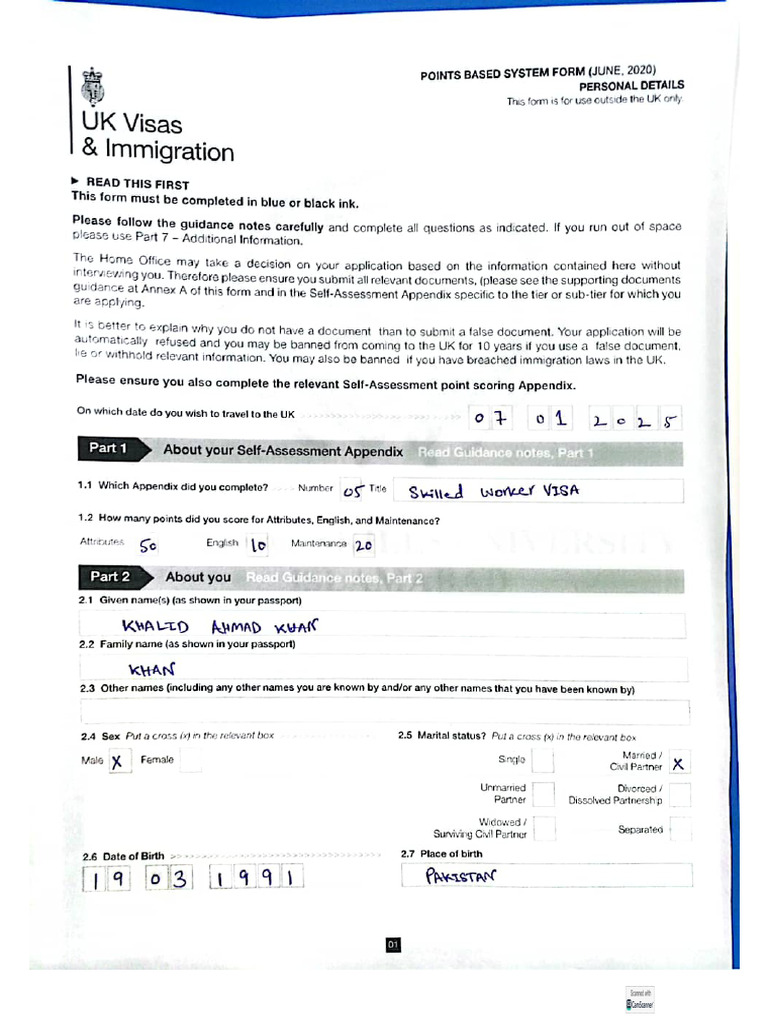 UK visa | PDF
