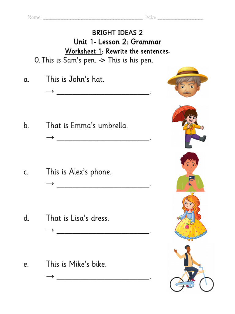 BI2 - Unit 1 - Lesson 2-Grammar | PDF